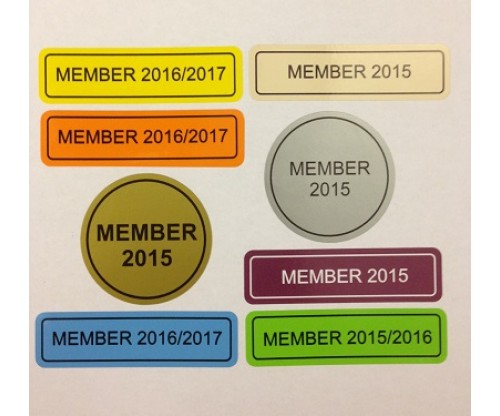 Membership Labels (Packs of 100)